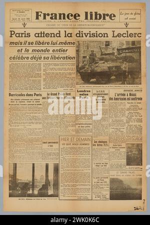 Special Imprimerie de France Libre (n. - D.), newspaper France Libre ...
