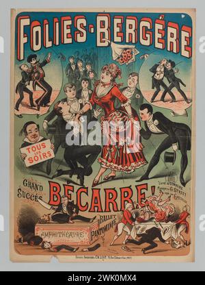 Charles Lévy. Folies-Bergère, Les Puppets Minstrels. Poster. Color ...