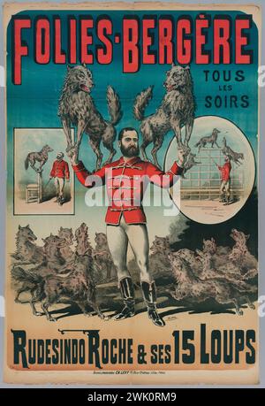 Charles Lévy. Folies-Bergère, Les Puppets Minstrels. Poster. Color ...