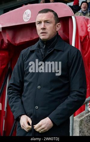 Neill Collins, manager of Barnsley before the Sky Bet League 1 match ...