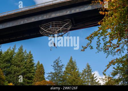 Highland Fling Bungee at the river garry bridge. Pitlochry Stock Photo ...