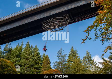 Highland Fling Bungee at the river garry bridge. Pitlochry Stock Photo ...