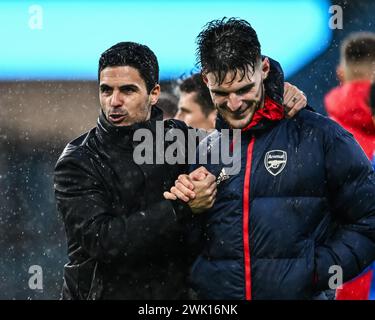 Arsenal manager Mikel Arteta celebrates after the Premier League match ...