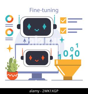 Prompt-engineers writing a command to a artificial neuron network set. Artificial intelligence ...