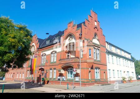 Genthin, Germany - September 9, 2023: Town hall (Rathaus) of Genthin ...