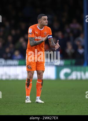 Peterborough, UK. 17th Feb, 2024. Matthew Pennington of Blackpool and ...