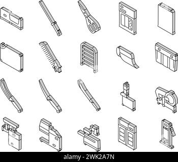 Butcher shop icons set, isometric style Stock Vector Image & Art - Alamy