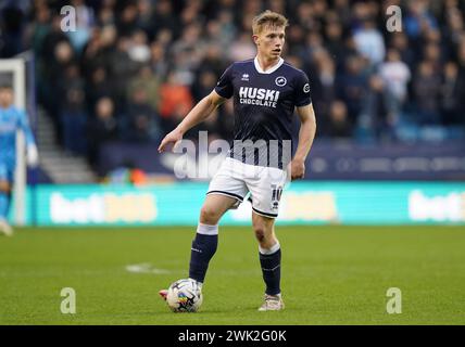 LONDON, ENGLAND - FEBRUARY 17: Zian Flemming of Millwall looks dejected ...