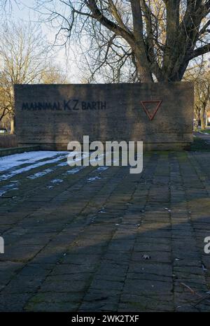Barth, Germany - Jan 11, 2024: Concentration camp Barth was a sub-camp ...