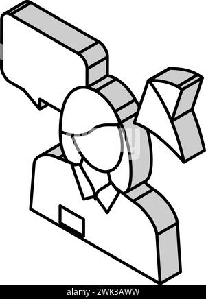 audio guid player isometric icon vector illustration Stock Vector Image ...