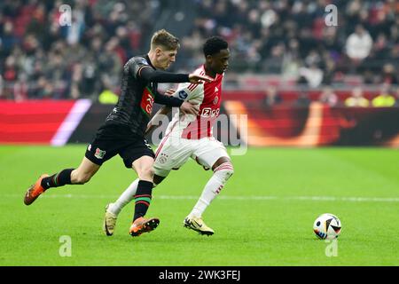 AMSTERDAM, NETHERLANDS - FEBRUARY 18: Mees van Oord player of RC DIOK ...