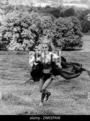 Director DON CHAFFEY and Finnish actress CARITA JARVINEN talking to ...