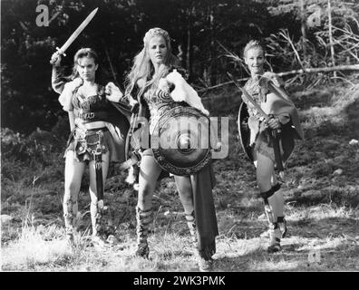 ADRIENNE CORRI, NICOLA PAGETT and CARITA in a scene from THE VIKING ...