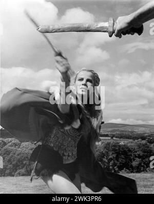 Director DON CHAFFEY and Finnish actress CARITA JARVINEN talking to ...