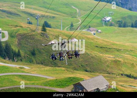 Grindelwald First peak activity - First Glider, Switzerland. Flying ...