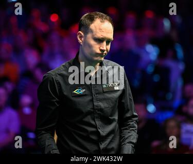 Martin O'Donnell reacts, during the 2024 BetVictor Welsh Open Final at ...