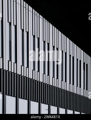 This image showcases the sleek exterior of a modern design house ...