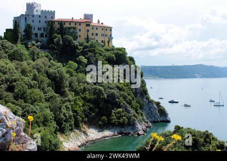 Castel Vecchio from Duino Castle Stock Photo - Alamy