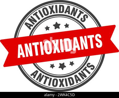 antioxidants anti oxidant natural stamp label sign leaf molecular ...