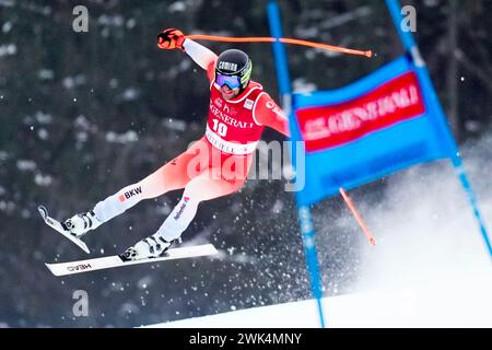 Justin Murisier from Switzerland is in action during AUDI FIS Ski World ...