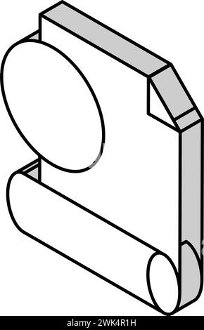 fiberglass wallpaper line icon vector illustration Stock Vector Image ...