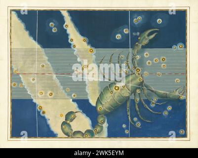 Johann Bayer’s 1603 celestial chart 'Aries' depicts the constellation ...