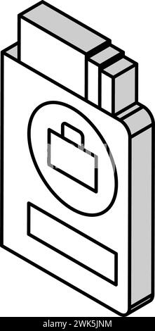 severance pay allowance isometric icon vector illustration Stock Vector ...