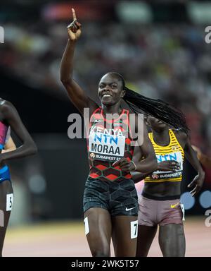Mary MORAA participating in the 800 meters at the World Athletics ...