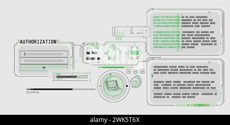 Data decryption program interface with authorization window Stock Vector Image & Art - Alamy