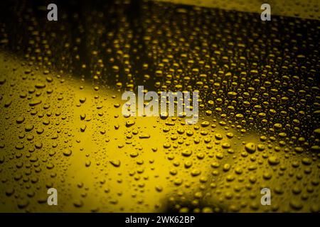 Golden abstract background with droplets Stock Photo - Alamy