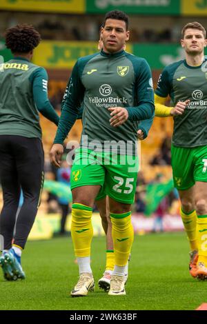 Onel Hernandez of Norwich City is seen before the Sky Bet Championship ...