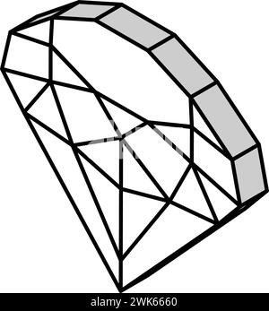 diamond jewellery stone won in smartphone application game line icon ...