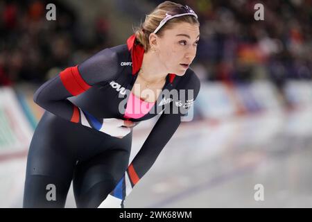 Ellia Smeding (GBR) in action on 1000m women during ISU Single Distance ...