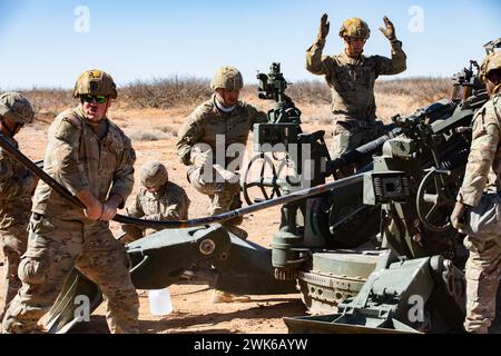 Soldiers with Charlie Battery, 3rd Battalion, 112th Field Artillery Regiment, 44th Infantry ...