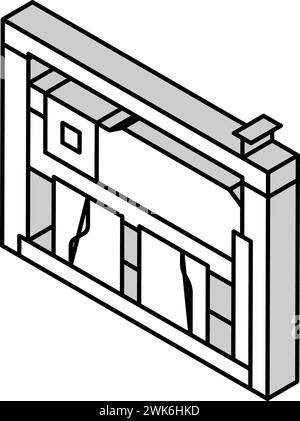 saw trailer isometric icon vector illustration Stock Vector Image & Art ...