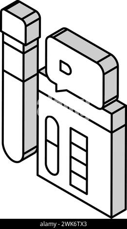 laboratory chemical soil testing isometric icon vector illustration ...