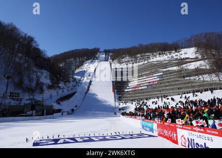 Sapporo, Hokkaido, Japan. 18th Feb, 2024. Domen Prevc (SLO) Ski Jumping ...