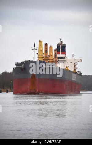 Cargo ship Benjamin Oldendorff in the Kiel Canal, Kiel Canal Stock Photo - Alamy