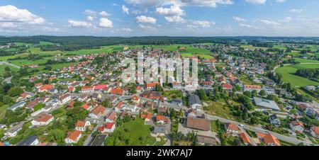 Aerial view of the region around Vogt in the district of Ravensburg in ...