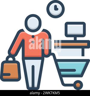 Icon for customer,billing counter,clientele Stock Vector Image & Art ...