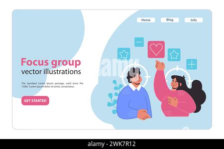 Focus group concept. Gathering consumer insights and preferences ...