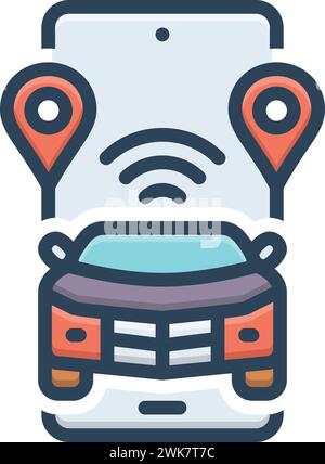 Location Track sign. Location tracker logo. Location symbol on phone ...