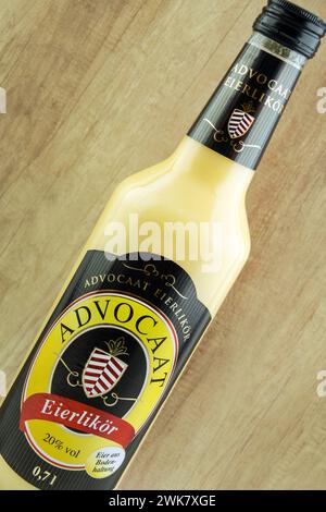 Hamburg, Germany - February 17 2024: 1 Bottle of German Advokaat ...