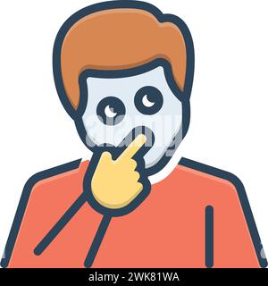 Icon for consider,ponder Stock Vector Image & Art - Alamy
