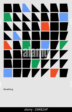 Graphic representation of breathing with text on the importance of ...