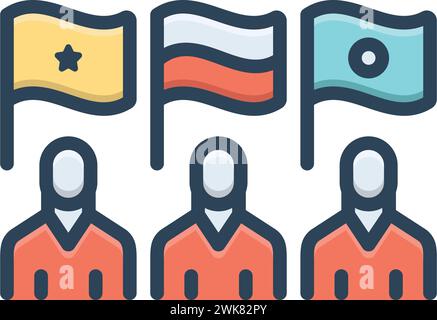 Icon for nations,waving flags,flags Stock Vector Image & Art - Alamy