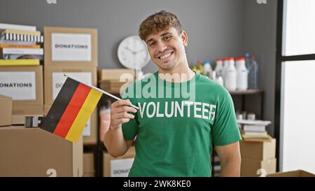 Heartwarming portrait, smiling young hispanic man, a dedicated ...