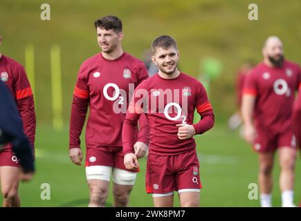 England's Harry Randall during a training session at Pennyhill Park ...