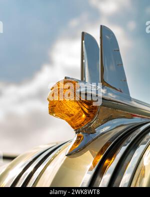1950s Pontiac Chieftain hood ornament. Classic vintage American car ...