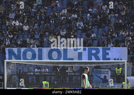 Supporters of S.S. Lazio the 18th day of the Serie A Championship ...